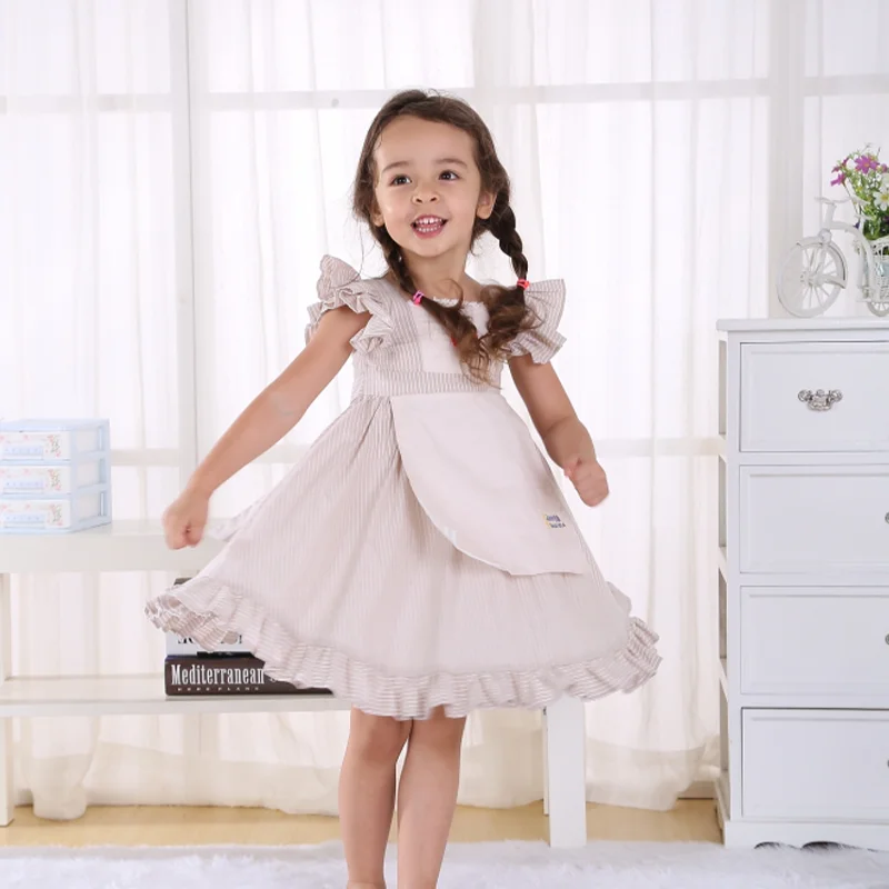 Jannybb vintage style kids dress 2 to 10 year old girls princess dress ...