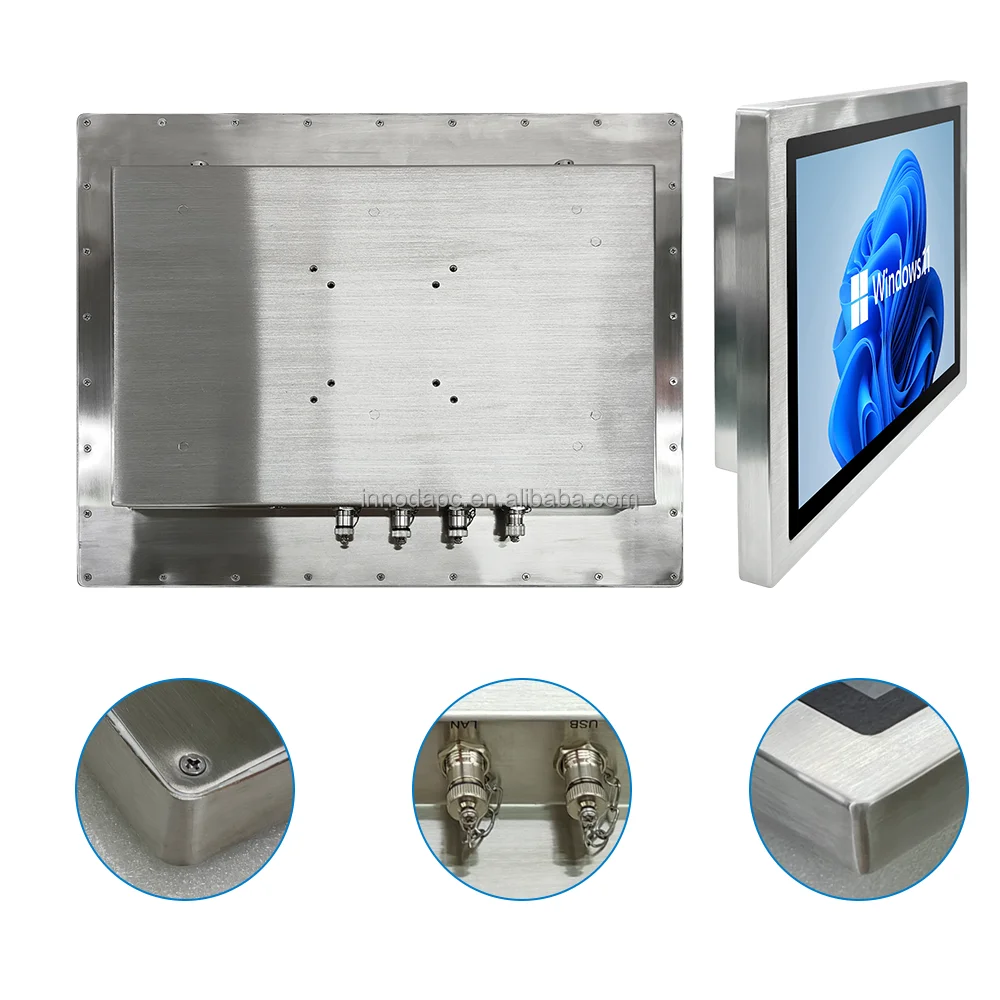 Industrial Hmi Linux Window IP65 Waterproof 10.4 12.1 15 17 19 Inch ...