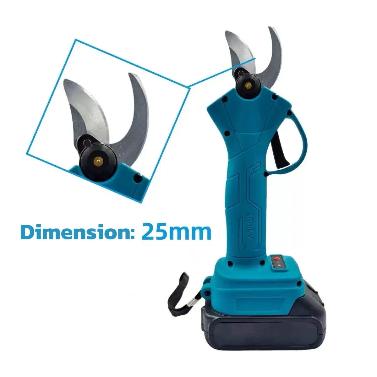 21V High-Efficiency Electric Pruner with Bypass Blade Lithium Battery ...