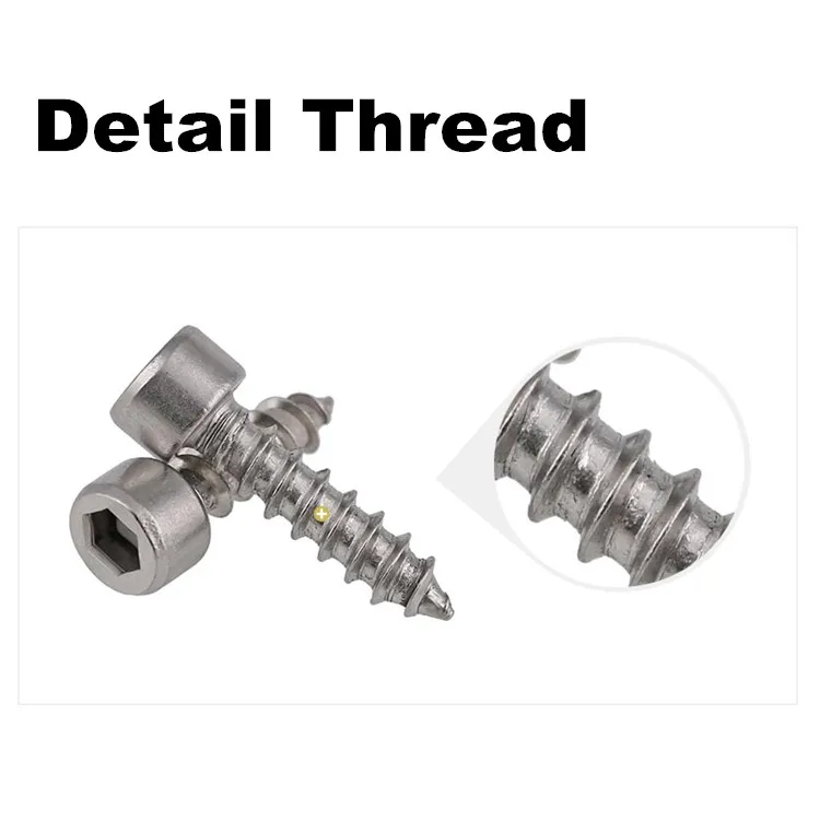 Hexagon Hex Socket Head Self Tapping Screw - Buy Self Tapping Screw ...