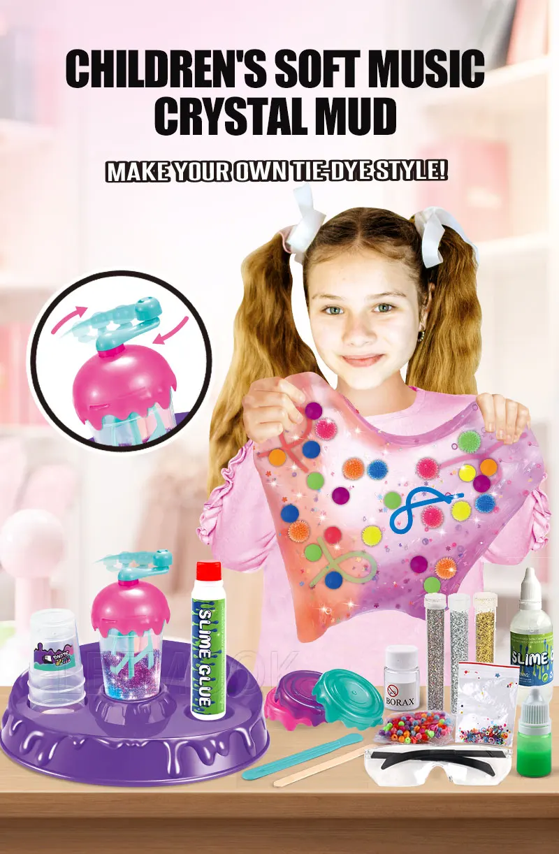 Leemook 2024 Custom Slime Playdough Science Experiment Toy Set Crystal ...