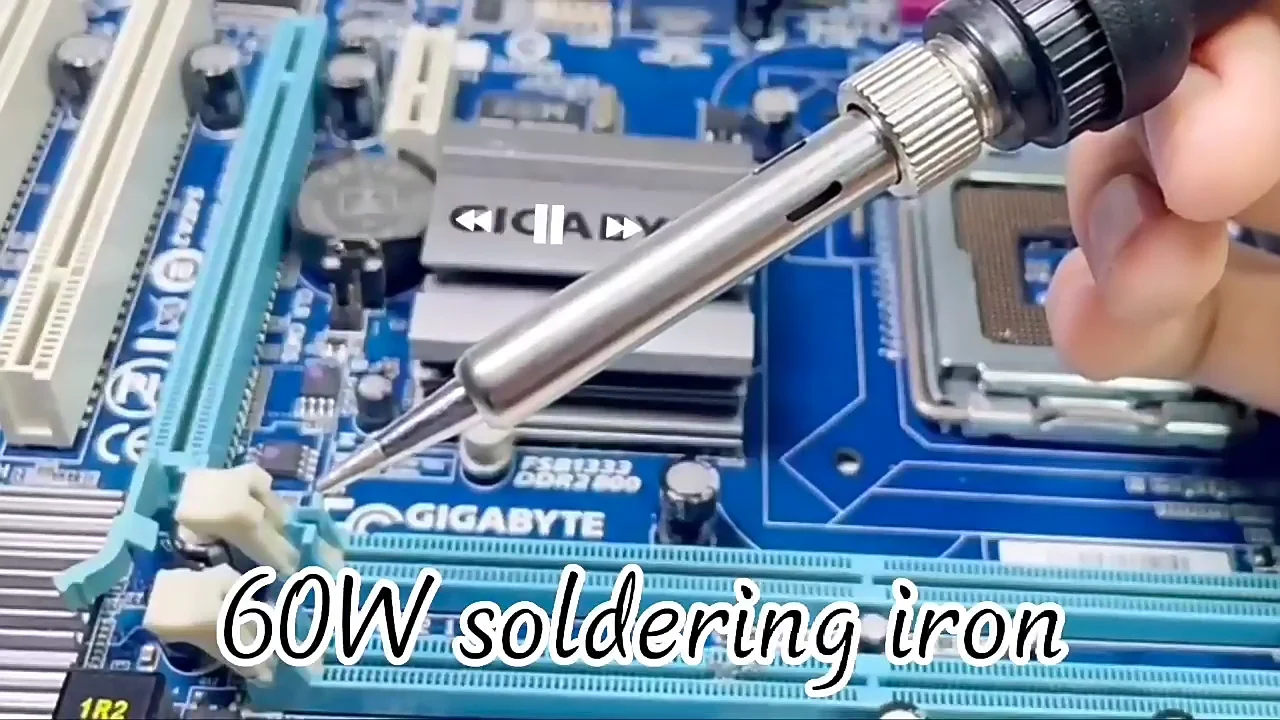 Soldering Iron 80w 60w 40w Wood Burning Pen Adjustable Temperature ...