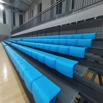 Stadium Bench Seat Retractable Bleachers Chair Indoor Gym Bleachers ...