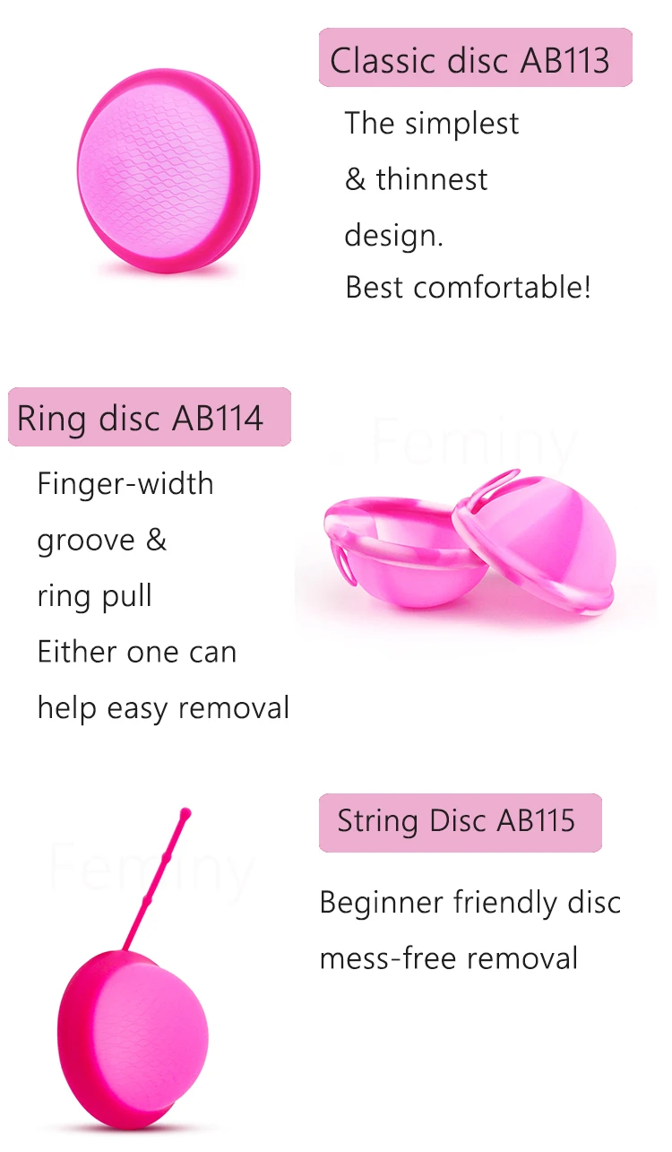 Eco-Friendly Feminine Hygiene Reusable Menstrual Disc and Holder ...