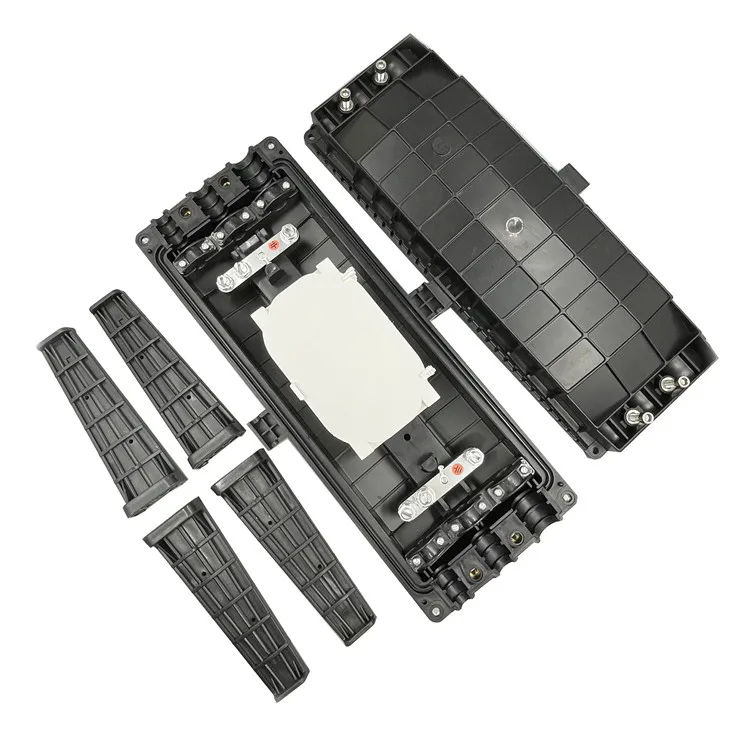 144 Core Fiber Enclosure Joint Closure Fiber Optic 3 In 3 Out Good ...