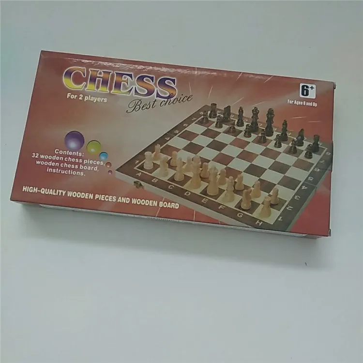 Super Sale Wooden Folding Portable Chess Board Indoor Game Chess Set ...