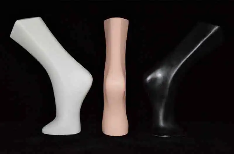 Wholesale Men Foot Mannequin Display Shoes Black/white Magnetic Plastic ...