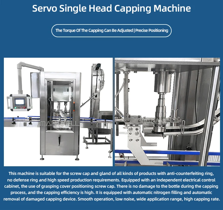 Fully Automatic Servo Large Barrel Positioning Lid-Placing and Capping ...