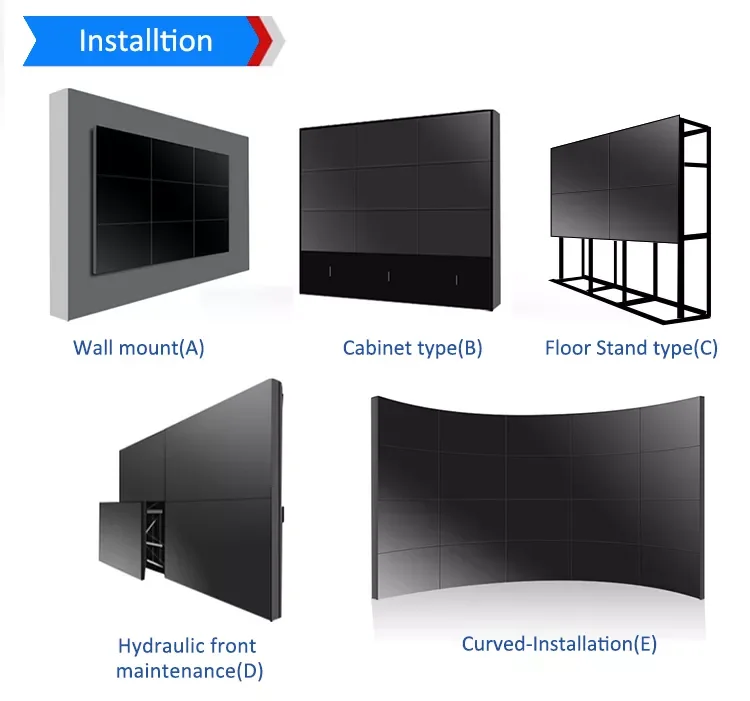 2x3 3x3 Seamless Price Video Wall Large Screen 46 49 Indoor 55 Inch ...