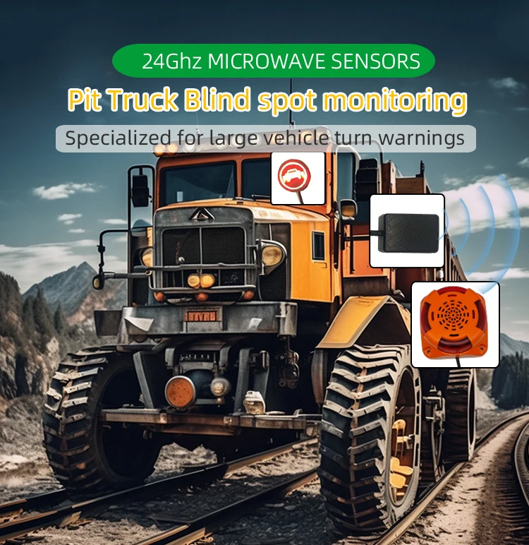15m Pit Truck Bsis Blind Spot Detection Un R159 Sensor Right Turn Left ...