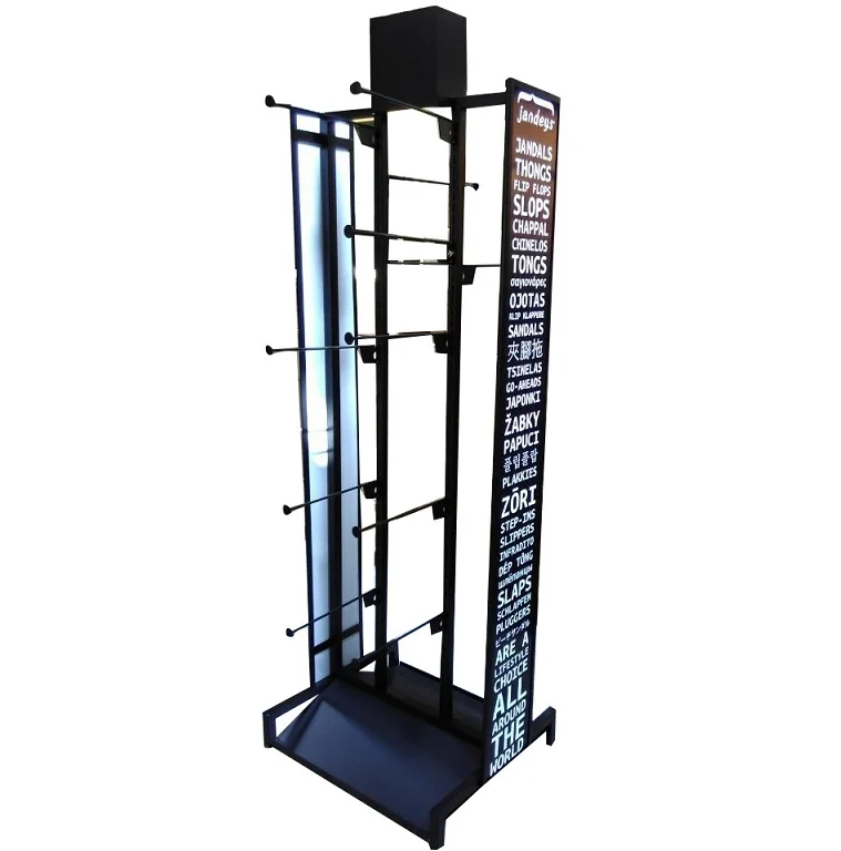 Custom Made Display Rack With Hangers Retail Store Metal Beach Flip ...