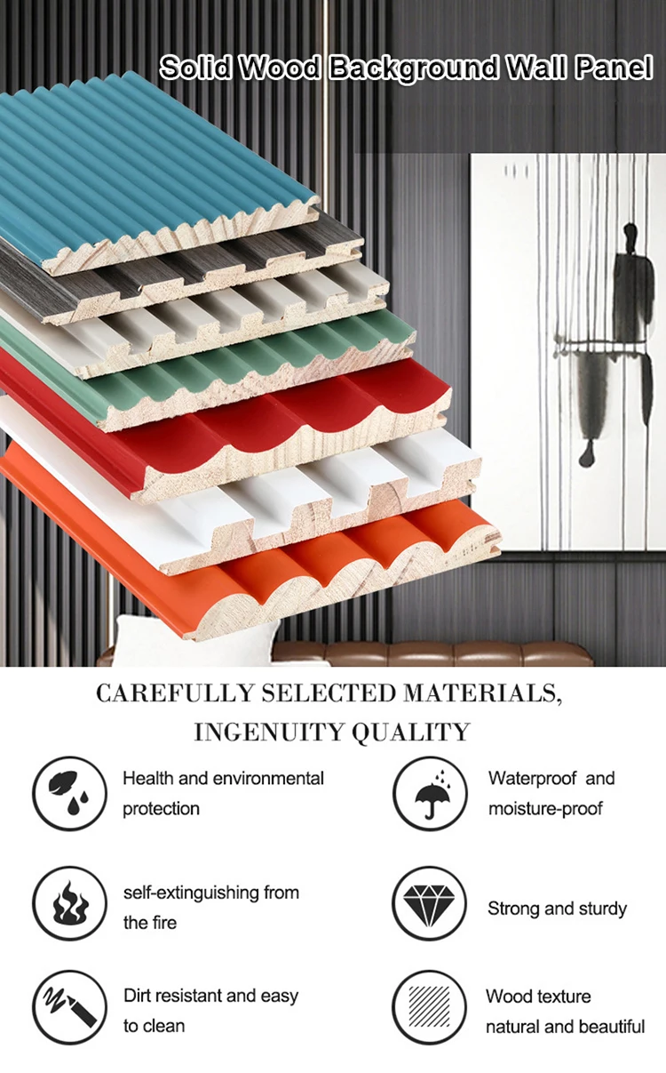 Wpc Fluted Wall Panel Wood Texture Wpc Wall Cladding 3d Wall Board ...