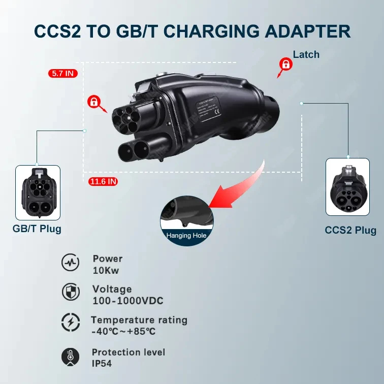CCS2 to GB/T Adapter - 200A EV Charger for Chinese Cars