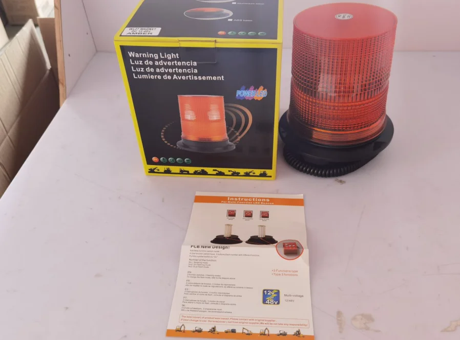 Heavy Duty Vehicle Dc12-48v Safety Beacon Light Rotating Warning Xenon ...