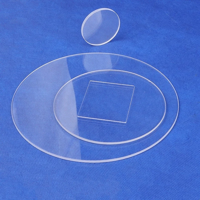 Transparent square plate round quartz plate high light transmittance ...