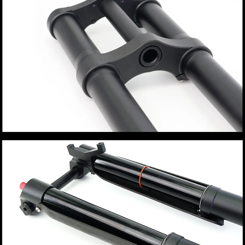 20/26inch Reverse Fork Air Suspension Ebike Mtb Snow Bicycle Fork Shock ...