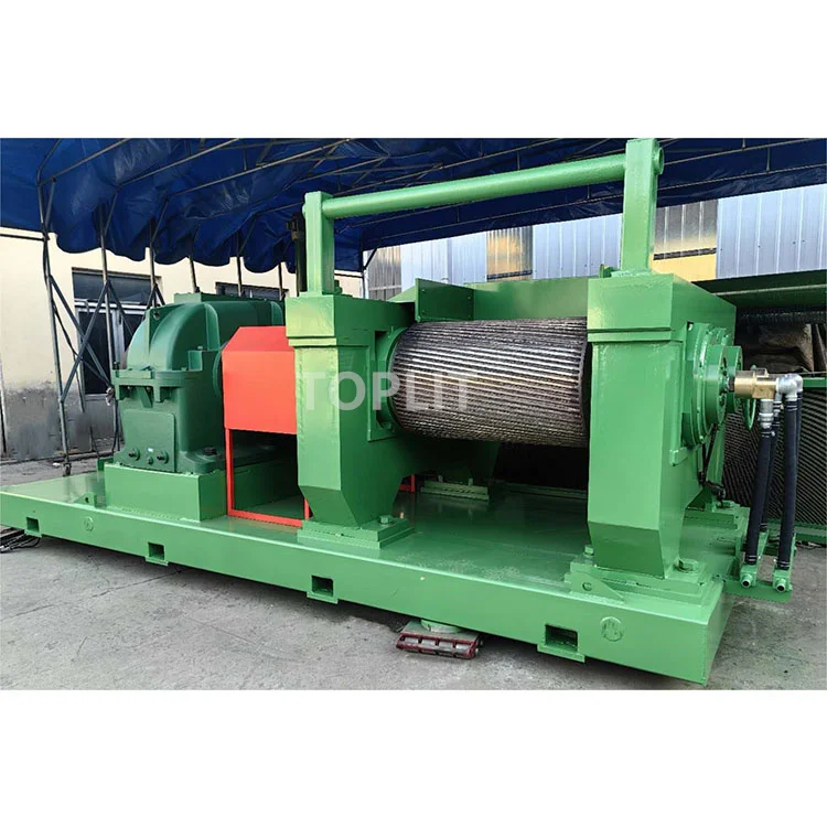 Xkp-560 Cracker Mill Rubber Cracker Mill / Tire Crusher Machine Rubber ...