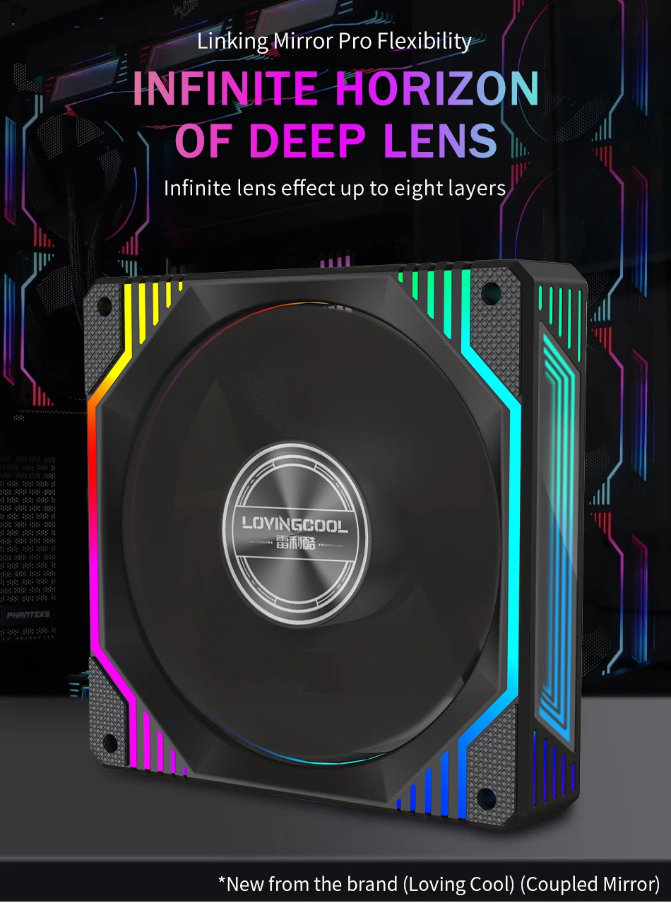 Lovingcool 2024 Computer RGB Fan CPU Heatstick DC 12V 120mm Laptop Fan ...