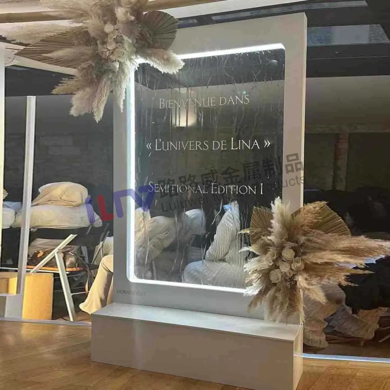 Waterfall Welcome Entrance Sign Wedding Wall Fountain Stand Water Panel ...