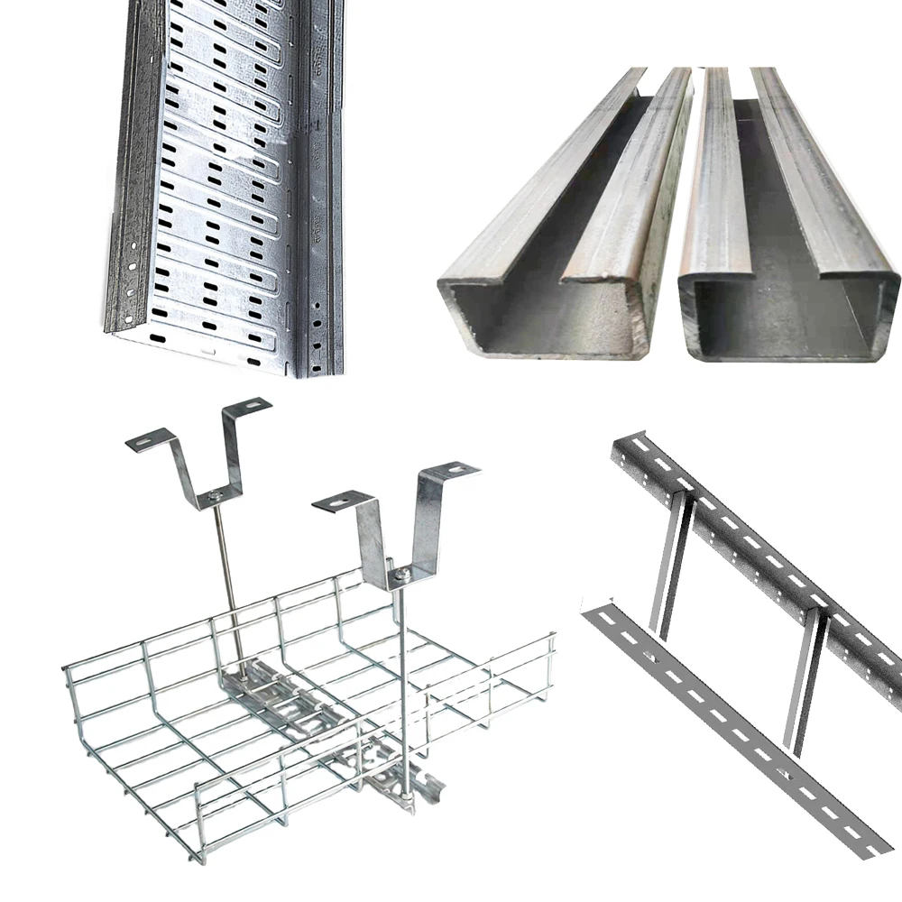 Cable Tray Trough Type Metal Perforated Network Cable Trunking Tray ...