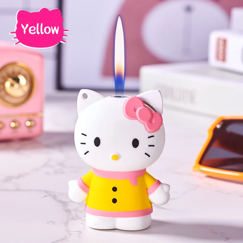 Wholesale 3d Hello Kitty Cartoon Lighter Open Fire Gas Lighter - Buy ...