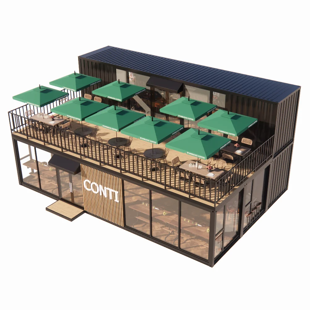 Modular Shipping Container Restaurant Modular House Shopping Mall ...