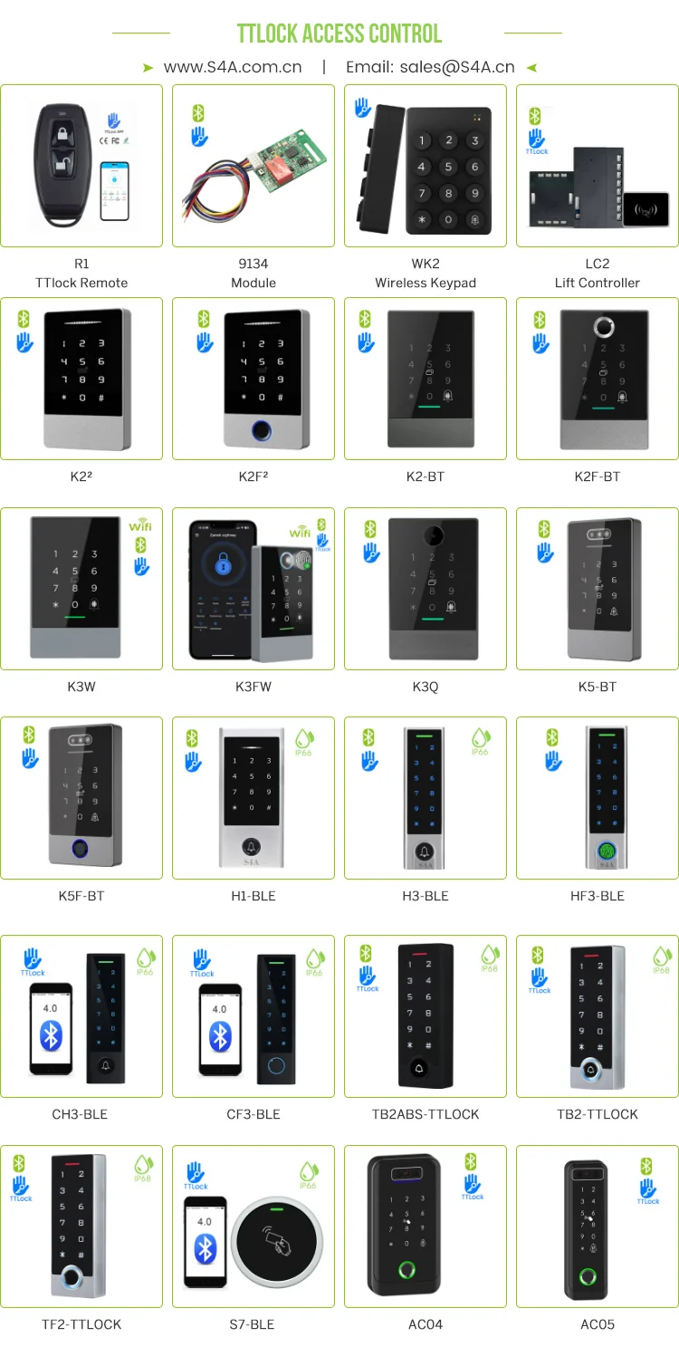 S4A 3D Face Recognition Access Control System Biometric Fingerprint Waterproof Access Control ...