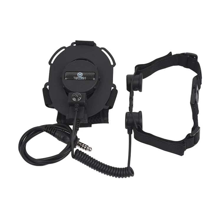 WADSN Tactical Headset with Throat Mic - Ideal for Outdoor Training