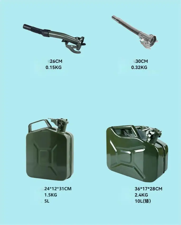 5 Liter Jerry Fuel Can With Flexible Spout,Portable Jerry Cans Fuel ...