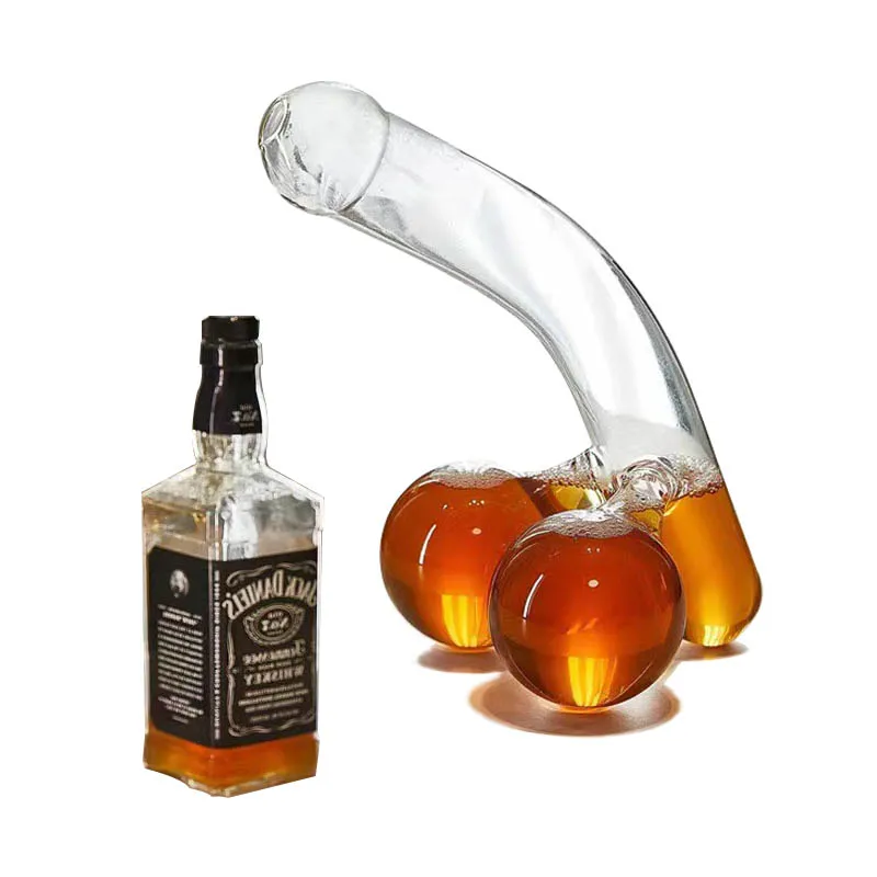 Sexy Decoration Wine Glasses Cocktails Glassware Penis Shaped Cocktail Drinking Glass Cup Bottle