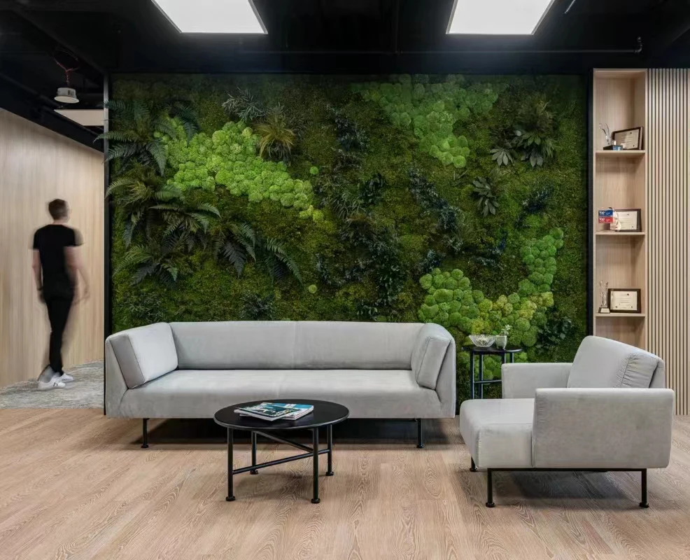 Customized Finished Moss Decorations Real Natural Moss Wall Art Frame ...