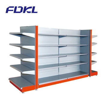 Double Side Supermarkets Rack Shelf Gondola Grocery Store Shelving ...