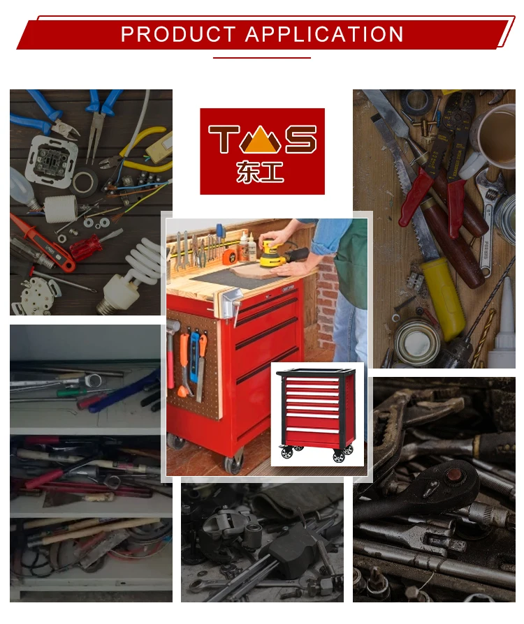 7 Drawers Mobile Tool Trolley Storage Cabinet For Garage - Buy Tool ...