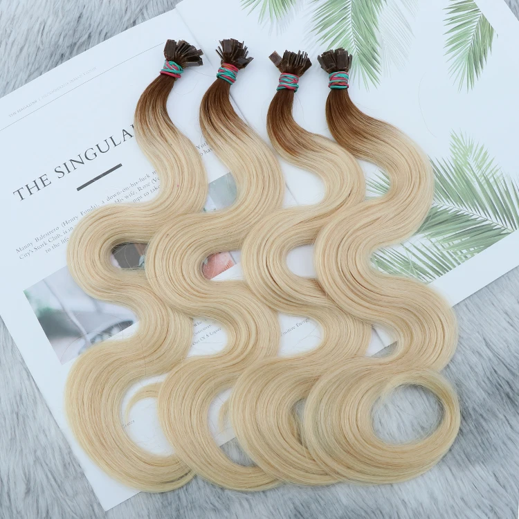 Highest Quality Keratin V Tip Hair Extensions Pre-bonded 100% Cuticle ...