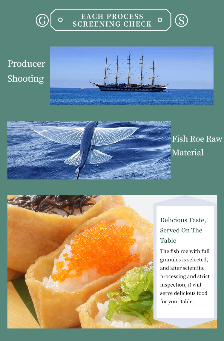 Sushi Topping Seasoned Capelin Roe Masago Ebiko| Alibaba.com