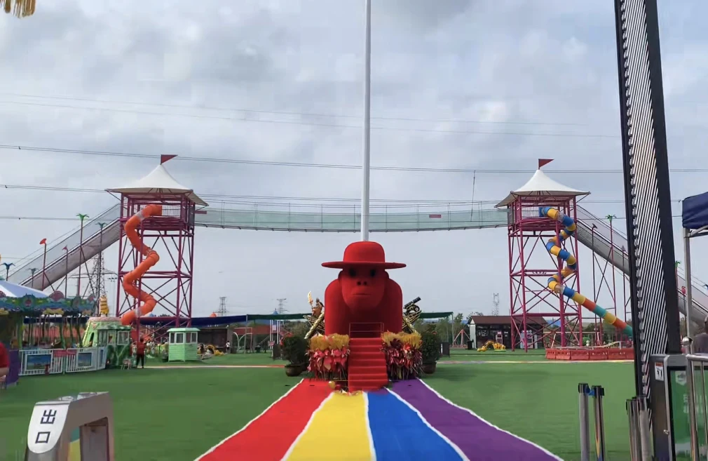 Outdoor Carnival Amusement Theme Park Unpowered Swing Rides Fairground ...