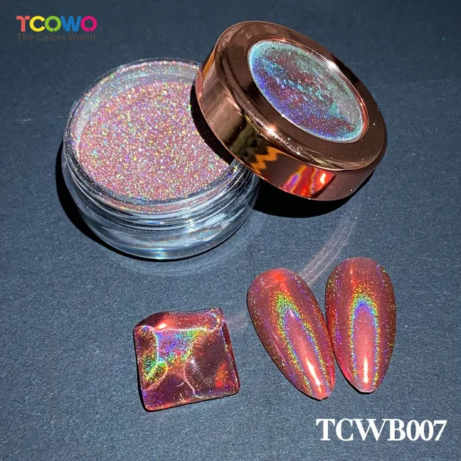 Wholesale Laser Powder Holographic rainbow Effect Pigment Dust Nail ...