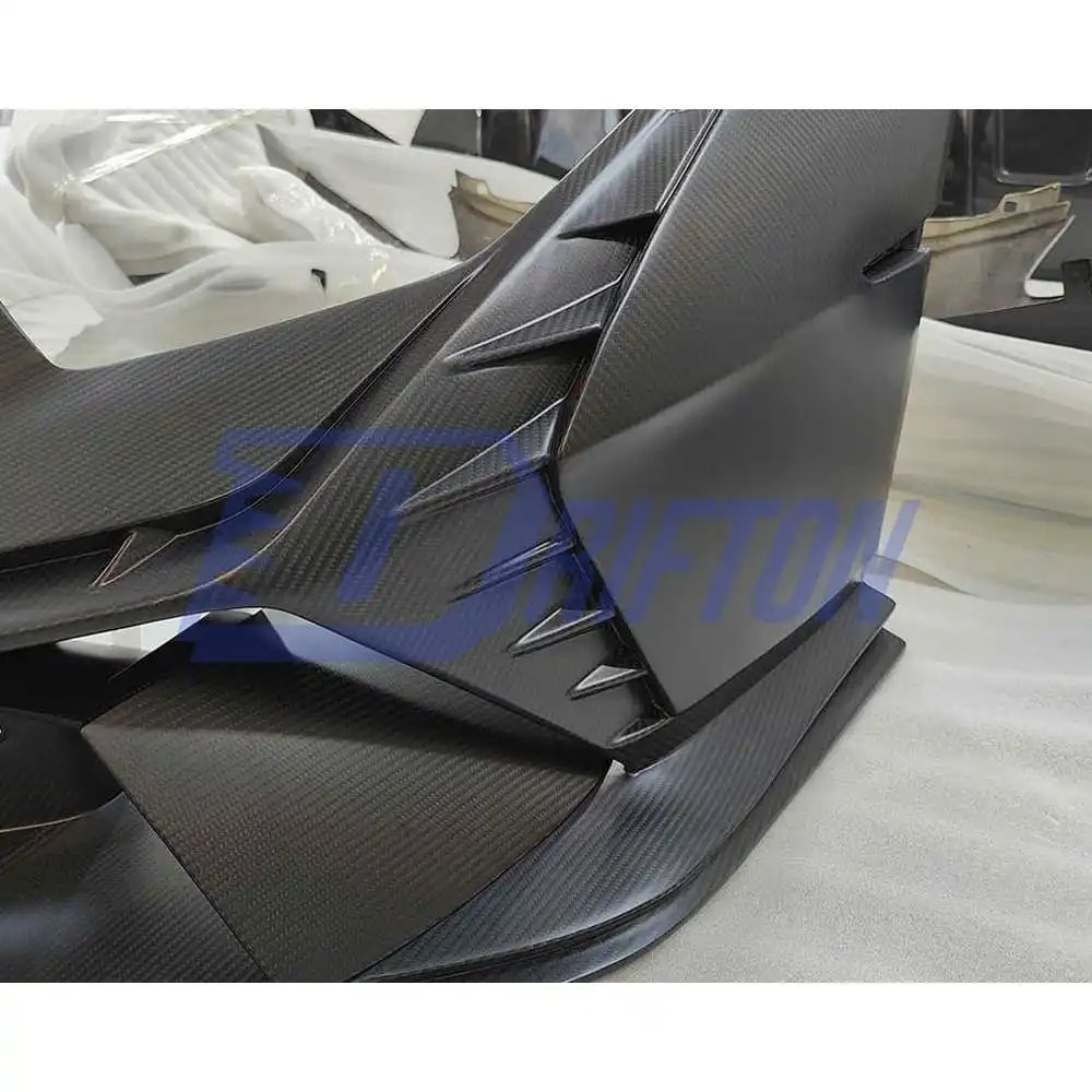 Tecnica Style Rear Bumper For Lamborghini Huracan Evo Dry Carbon Fiber ...