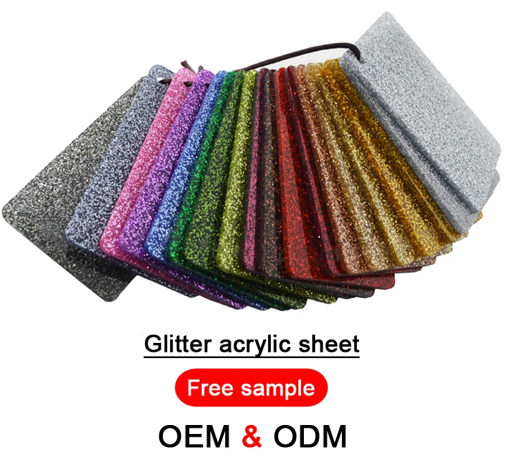 Glossy Shiny Glitter Sparkle Acrylic Plexi Glass Sheets