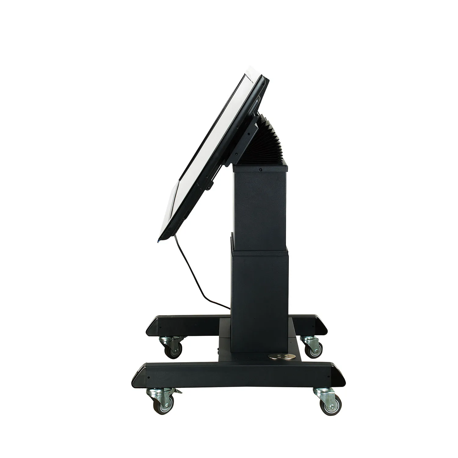 Motorized TV Stand with Touch Screen Trolley - 120kgs Capacity