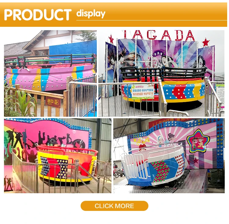 Scrambler Amusement Park Ride - Funfair Big Disco Tagada