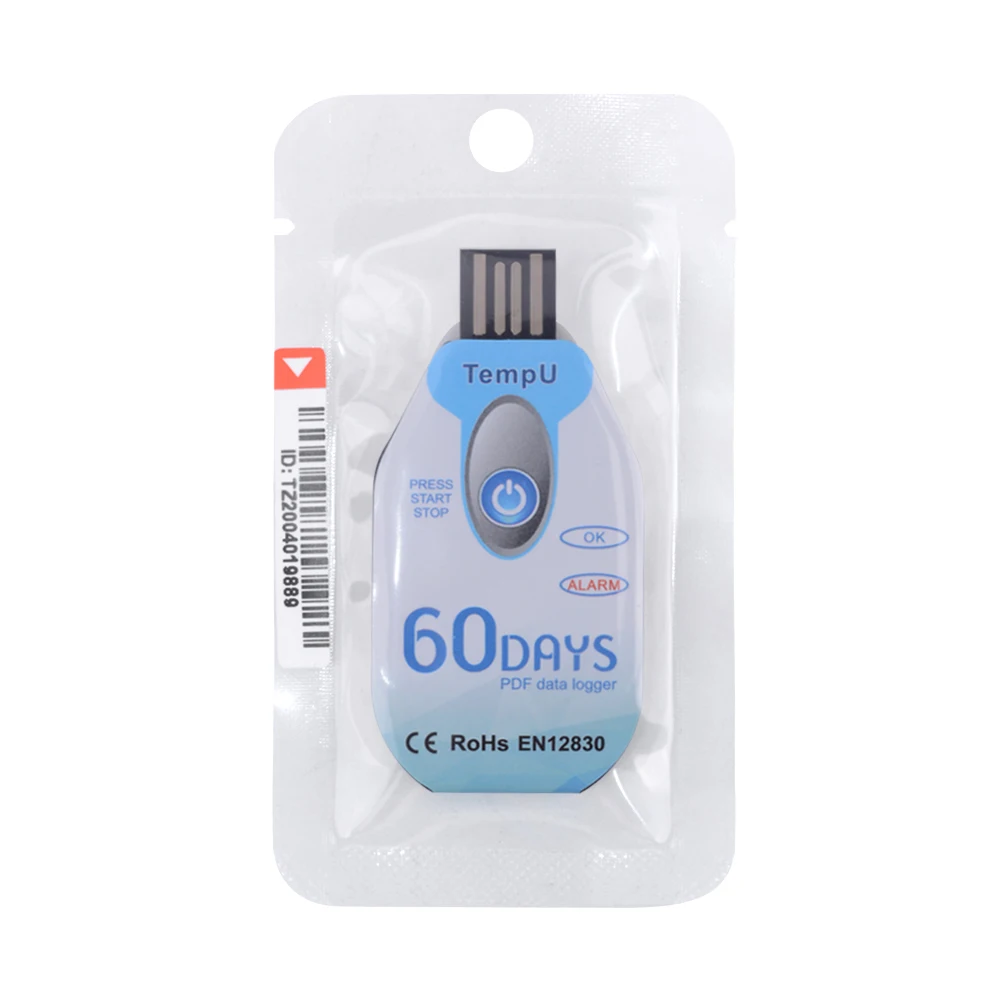 Temperature Data Logger (disposable Temperature Recorder Tempu Tz-tempu02 En12830) 60 Days ...