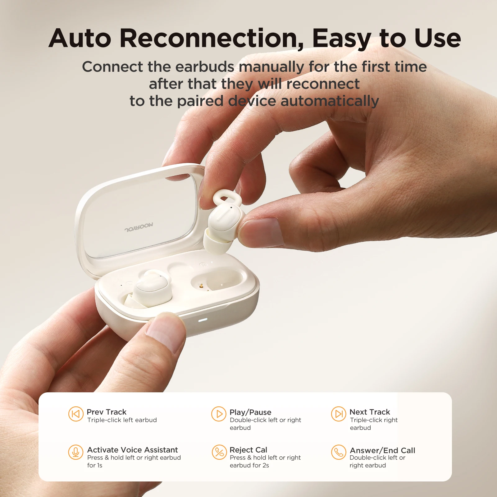 JOYROOM Custom True Wireless Earbuds Blue Tooth In-Ear Sleep Headphones ...