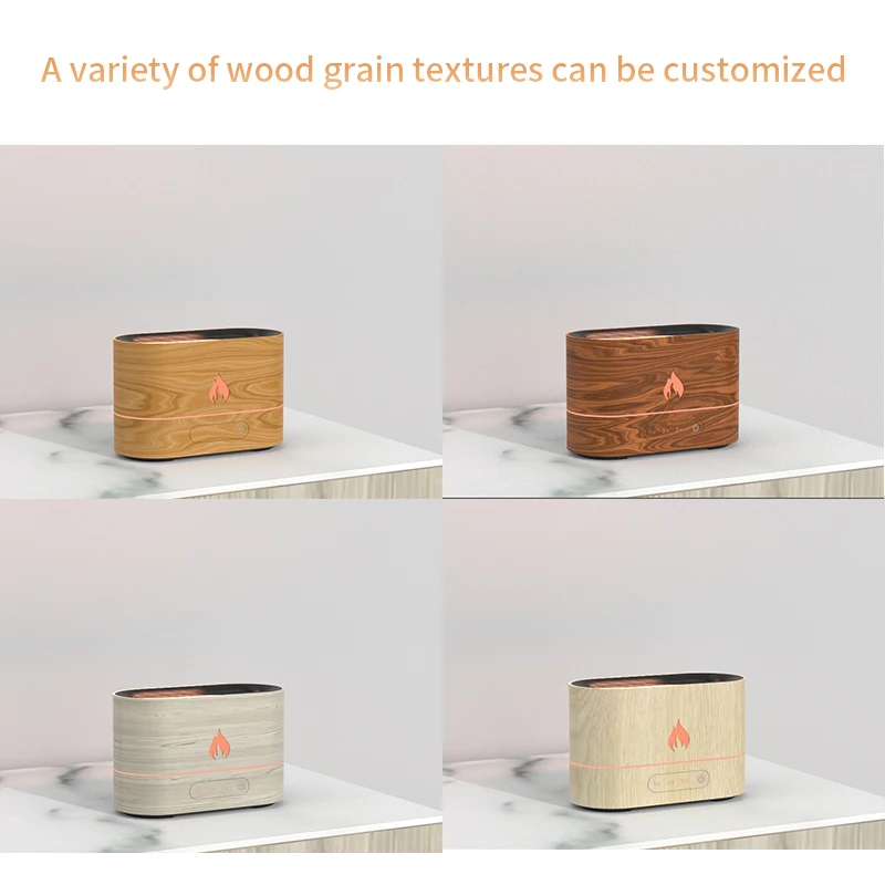 Realistic 3D Flame Diffuser - Warm Flame Light Aromatherapy