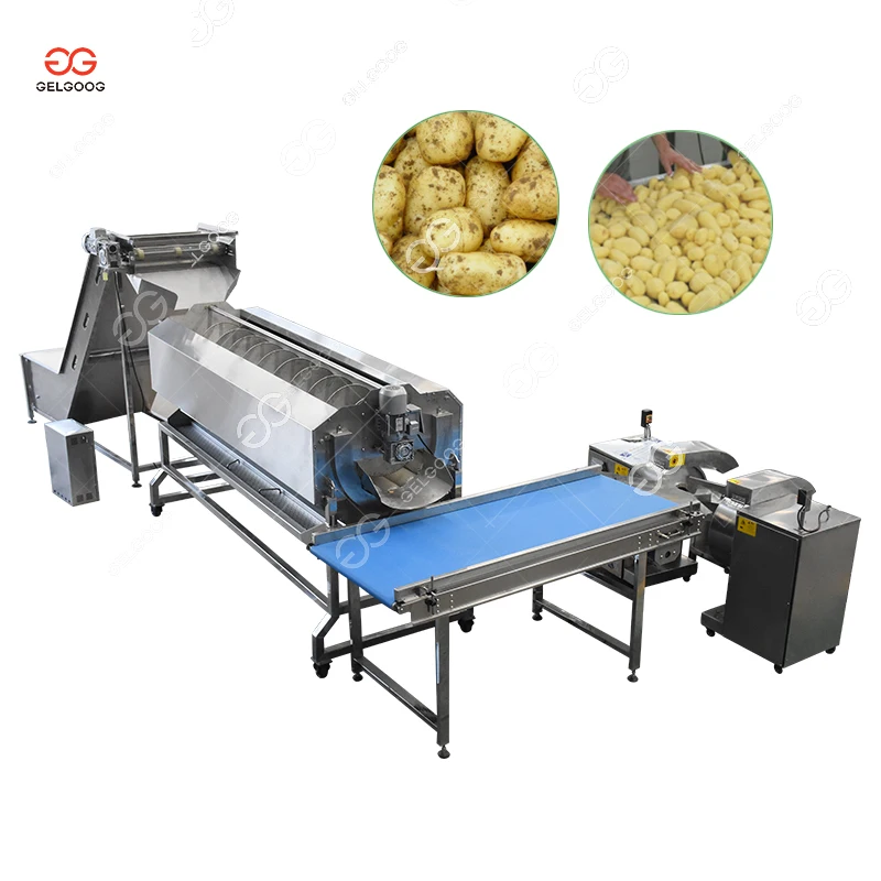 French Fries Washing Peeling Line Potato Washing And Skinning Machine ...