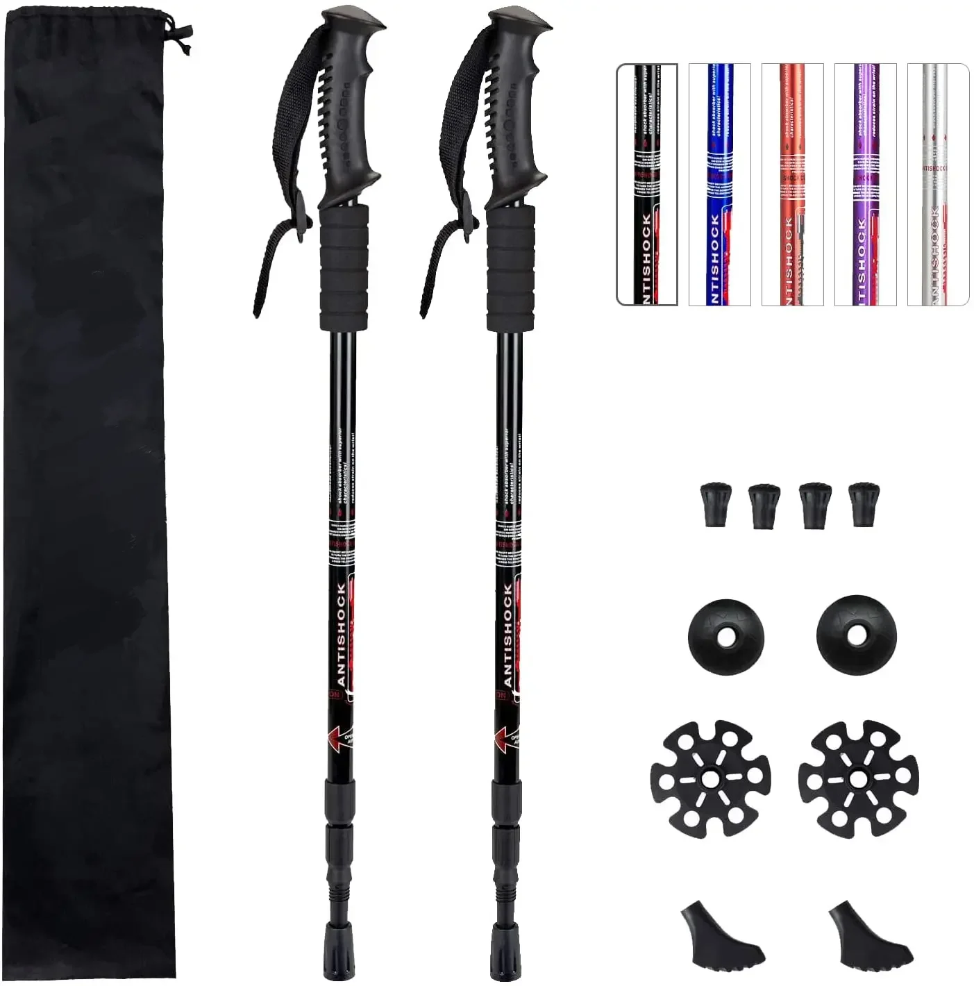 Outdoor Alpenstock Carbon Fiber Walking Sticks - Durable & Adjustable