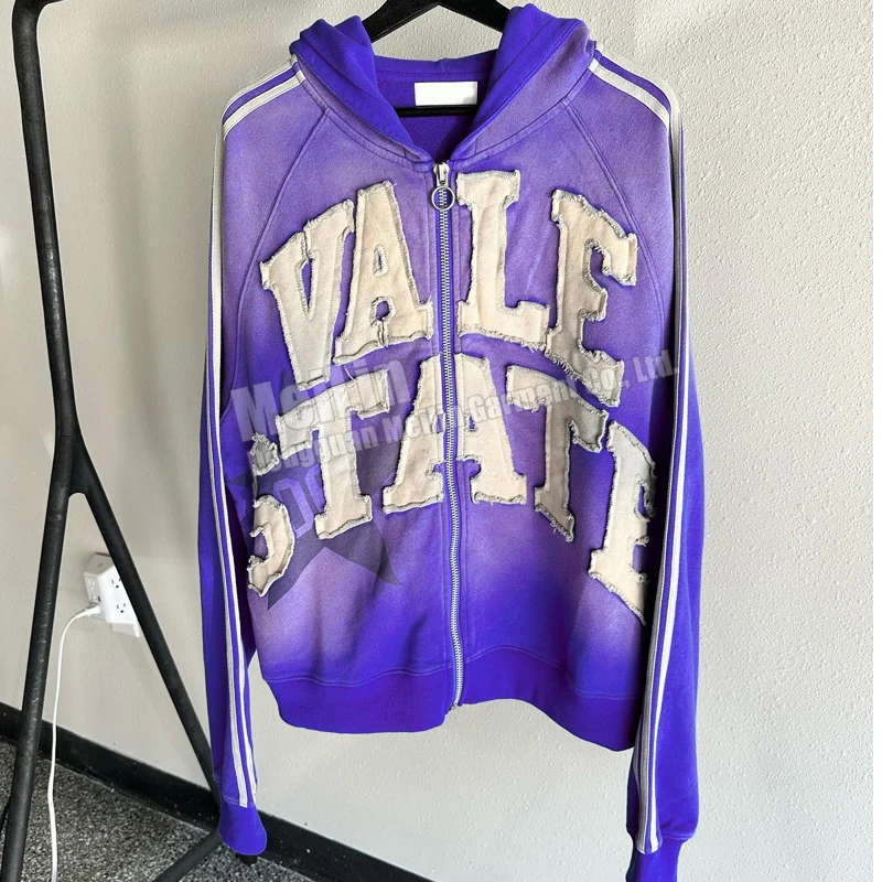 Oem Manufacturer Clothing Washed Distressed Applique Path Cut And Sew ...