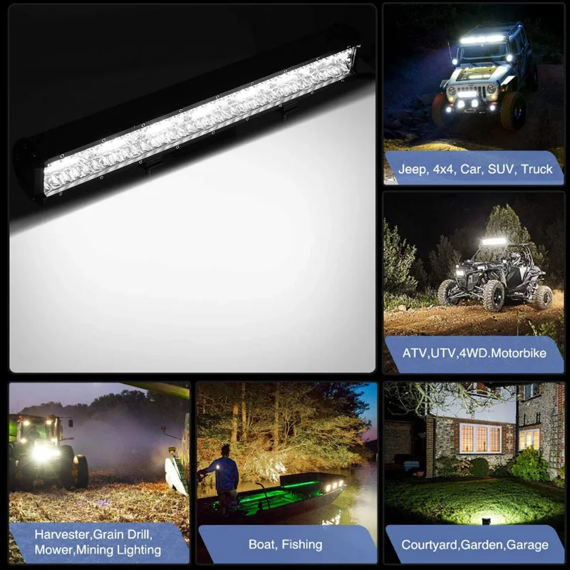 4-32inch Off Road Led Bar 12v 24v Combo Led Light Bar/work Light For ...
