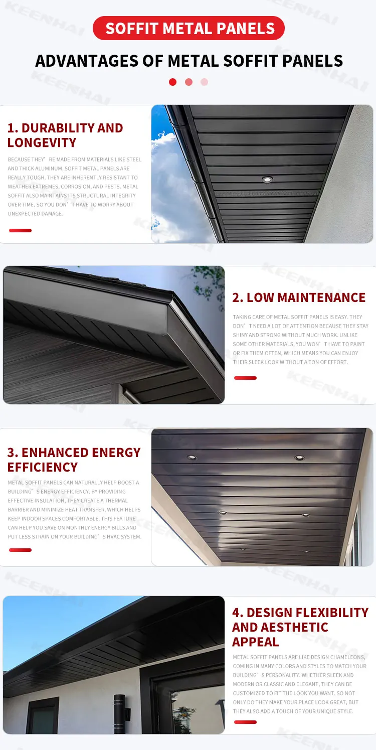 New Types Aluminum Soffits Fascia External Outdoor Soffit Ceiling Panel ...