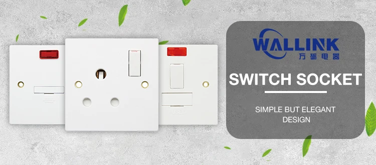 Multifunctional 3 Pin Universal Wall Sockets 13a 250v 1 Gang Single ...